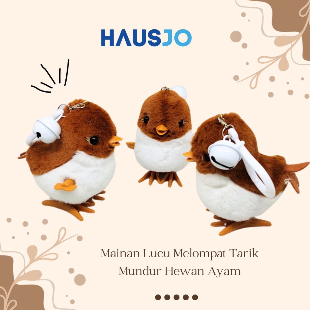 Jual Mainan Lucu Melompat Tarik Mundur Hewan Ayam | Shopee Indonesia