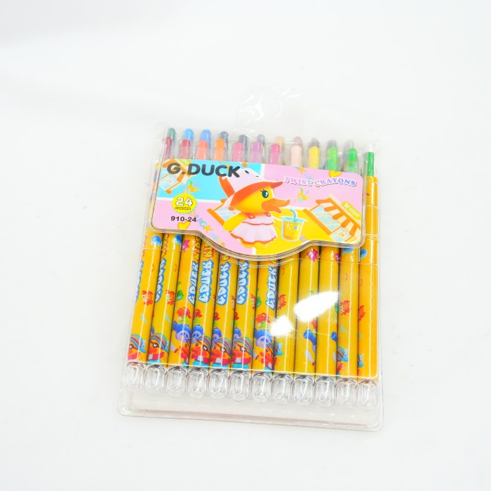 Jual Crayon Putar Rolling Panjang Duck Krayon Oil Pastel Karakter Bebek ...