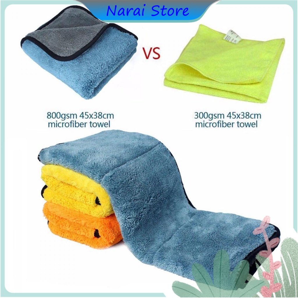 Jual Kain Lap Handuk Microfiber 600gsm 45 x 38 cm | Shopee Indonesia