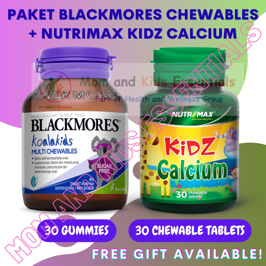 Jual MULTIVITAMIN DAN KALSIUM ANAK BLACKMORES MULTI CHEWABLES 60 DAN ...