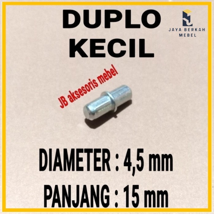 Jual DUPLO KECIL - AMBALAN PEN PIN BESI PENYANGGA SEKAT RAK KAYU LEMARI ...