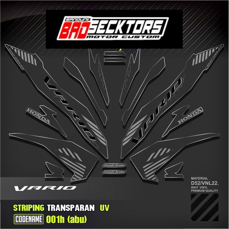 Jual Decal Sticker Striping Variasi Transparan Uv All New Vario 125 ...
