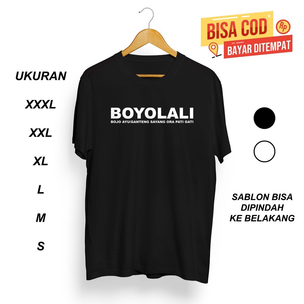 Jual Kaos BOYOLALI Singkatan Nama Kota Daerah di Indonesia / BAHAN KAOS ...