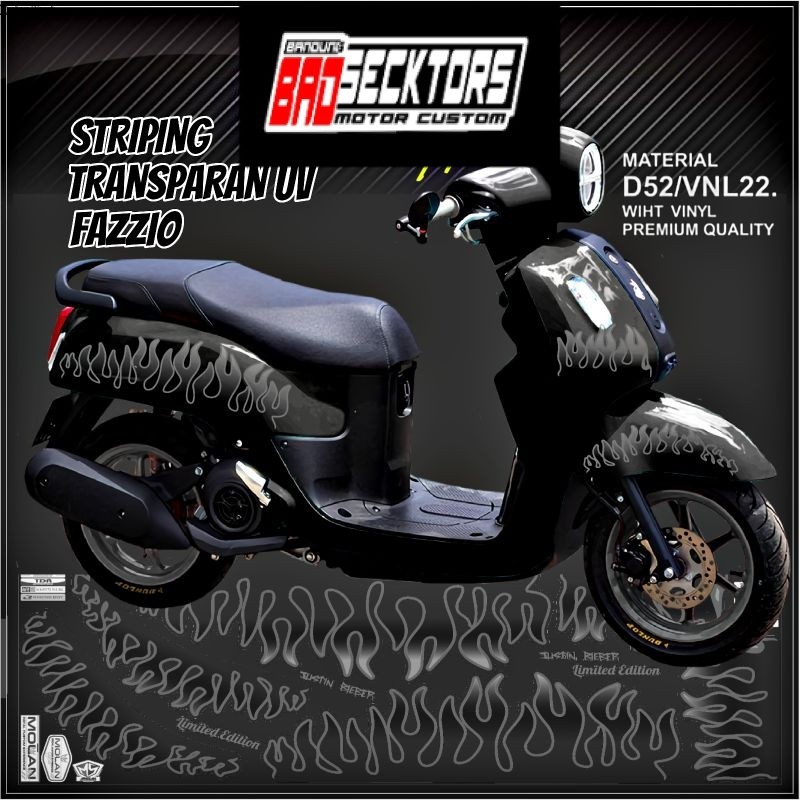 Jual Decal Sticker Striping Variasi Transparan Uv Fazzio Api Fazzio ...