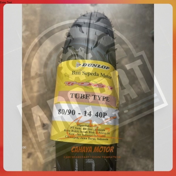 Jual ARC_PART BAN DUNLOP BAN MOTOR MATIC DEPAN MERK DUNLOP 80/90-14 ...