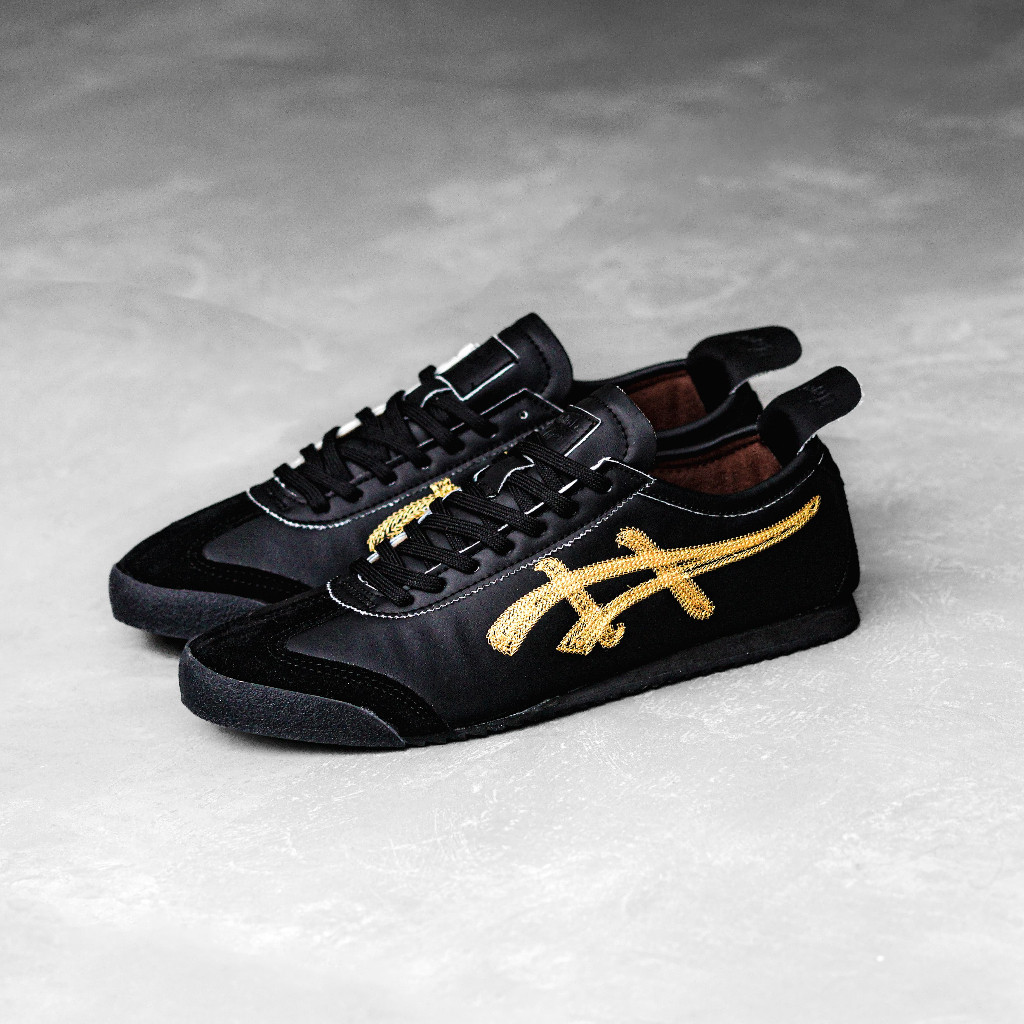 Jual Sepatu Onitsuka Tiger Mexico 66 Kabuki Black Gold | Shopee Indonesia