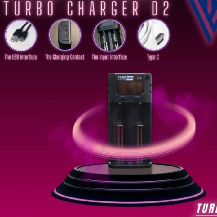 Jual Turbo Charger D2 2 Slot Battery Charger - Turbo Cell Charger D4 ...