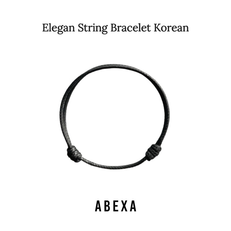 Jual Abexa - Gelang Couple Polos Korea x Tridatu Anti Air, Tarik Ulur ...