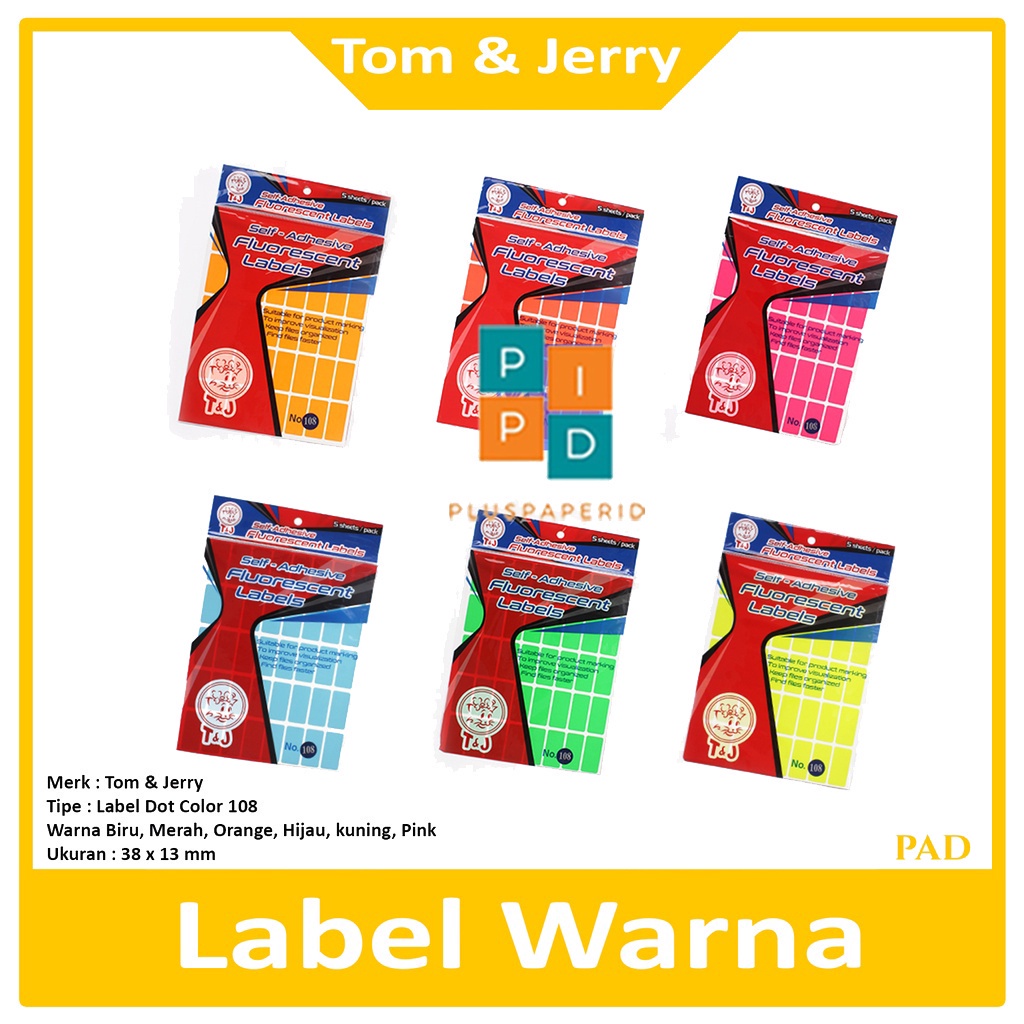 Jual TOM & JERRY - Label Color - Warna 108 - Pad | Shopee Indonesia