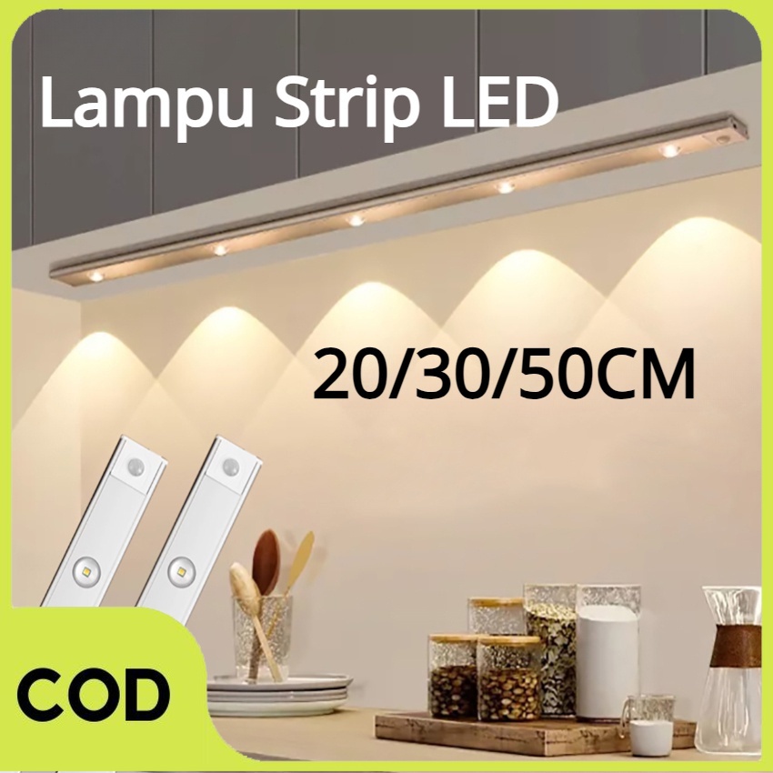 Jual 【cod】lampu Sensor Gerak Otomatis 3 Warna Lampu Lemari Sensor