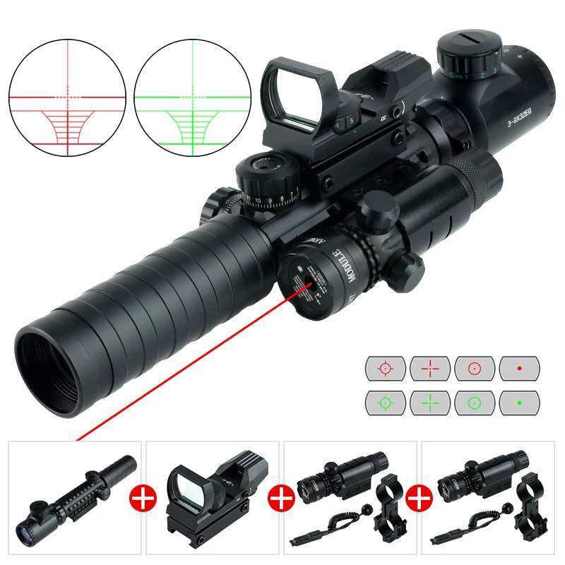 Jual 3-9X32EGC Tactical Optic Red Green Illuminated Riflescope ...