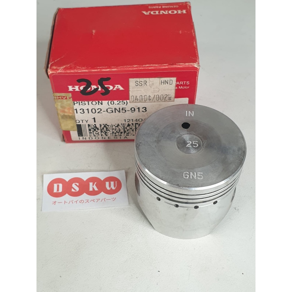 Jual Piston Only Oversize 25 PRIMA | GRAND | SUPRA 100cc AHM 13102-GN5 ...