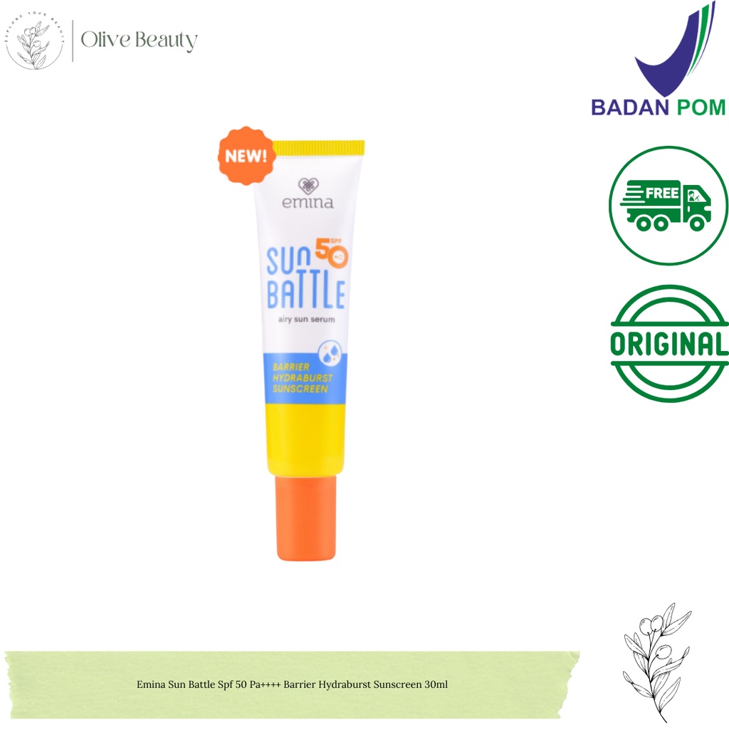 Jual Emina Sun Battle Spf 50 Pa++++ Barrier Hydraburst Sunscreen 30ml | Shopee Indonesia