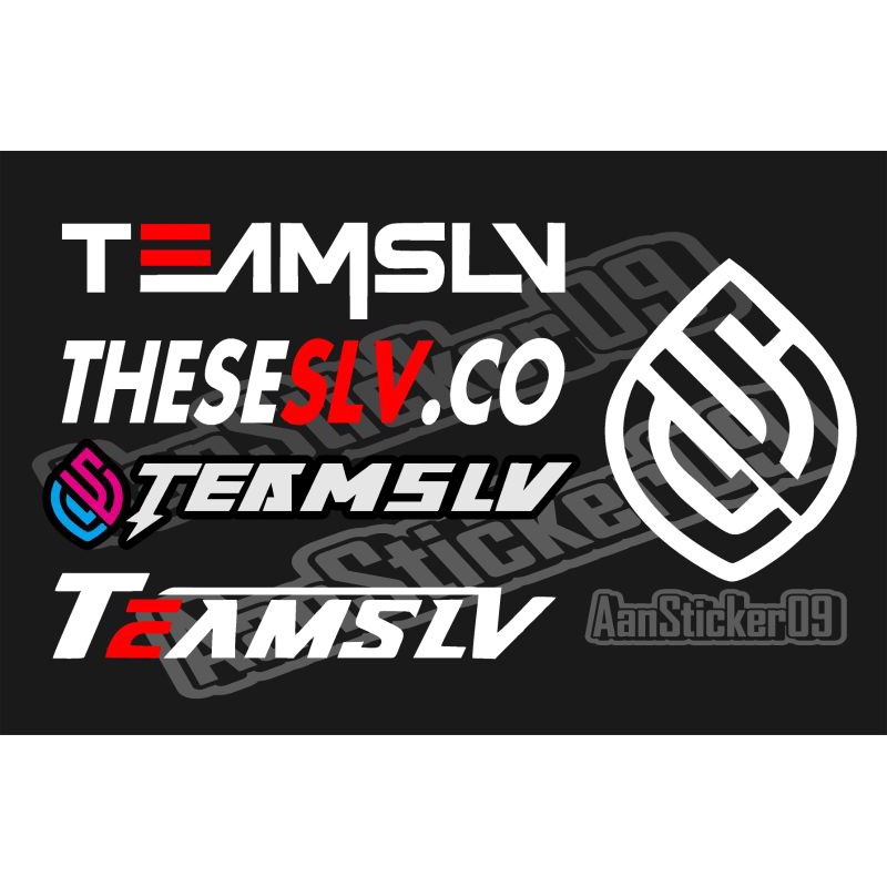 Jual stiker teamslv paket lengkap 5 pcs stiker cutting lagi viral ...