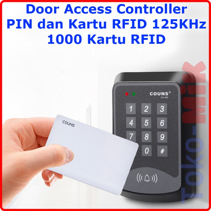Jual PROXIMITY ACCESS DOOR LOCK CONTROL KUNCI PINTU CONTROLLER RFID M2 ...