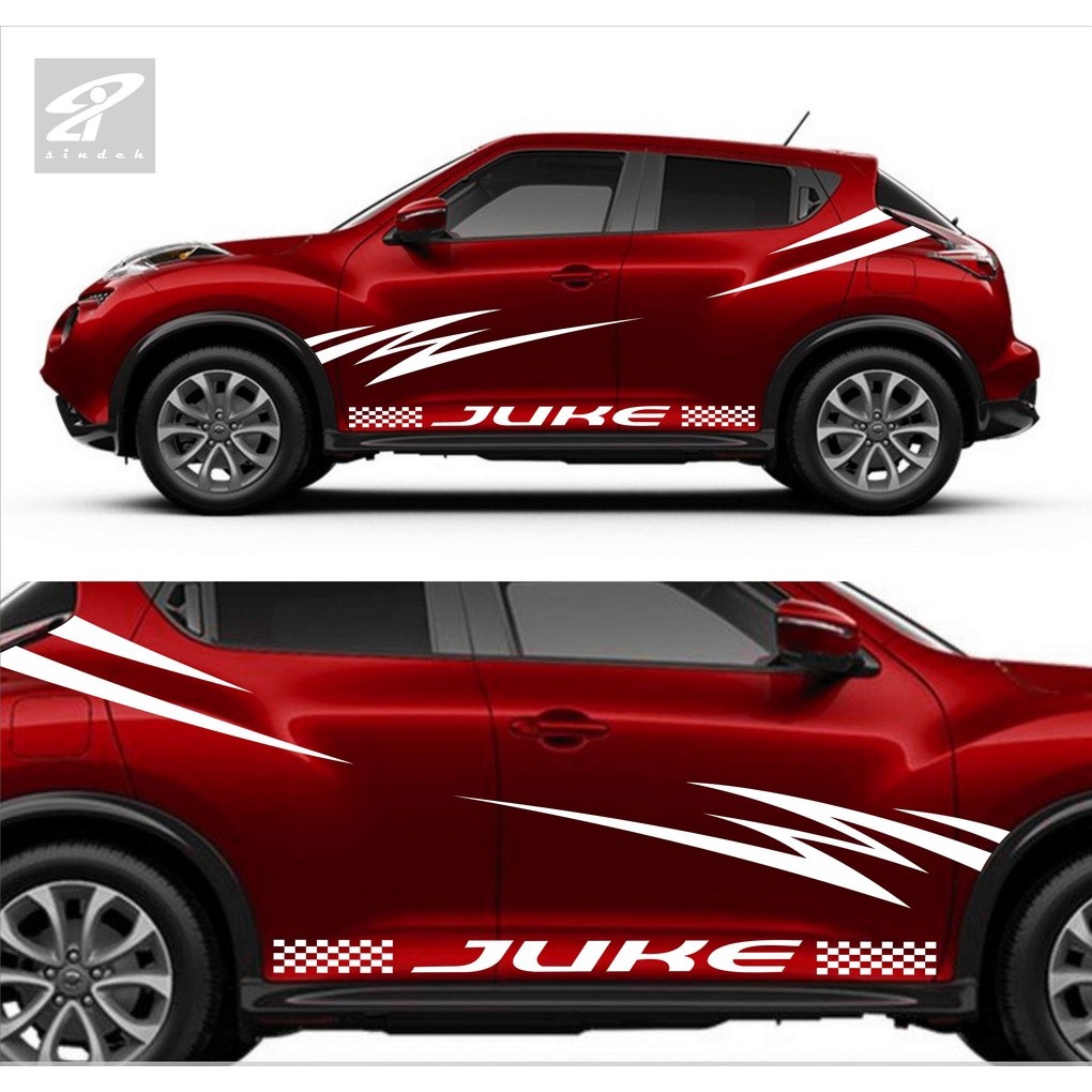 Jual Stiker Sticker Cutting Mobil Juke Striping Body Mobil Juke Stiker ...