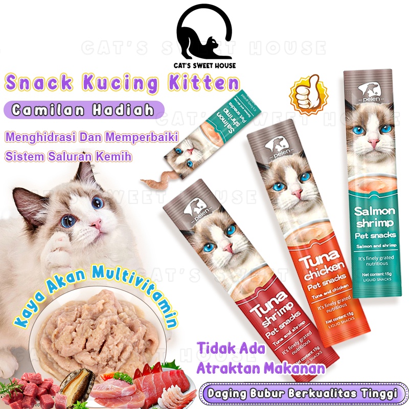 Jual PEIEN Cemilan Kucing Snack Kucing Treat Wet Food Snack Hewan ...