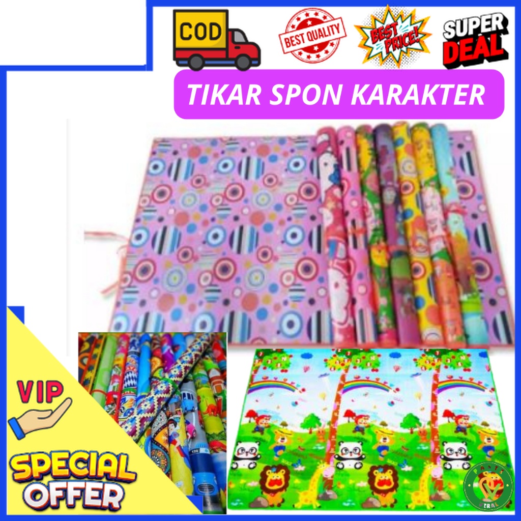 Jual Tikar Anak Anak Karakter Lipat / Tikar Spon Spons Tebal Karakter ...