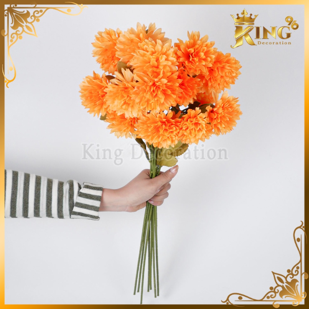 Jual BUNGA DANDELION TANGKAI PANJANG CABANG 3 ARTIFICIAL BUNGA PLASTIK ...