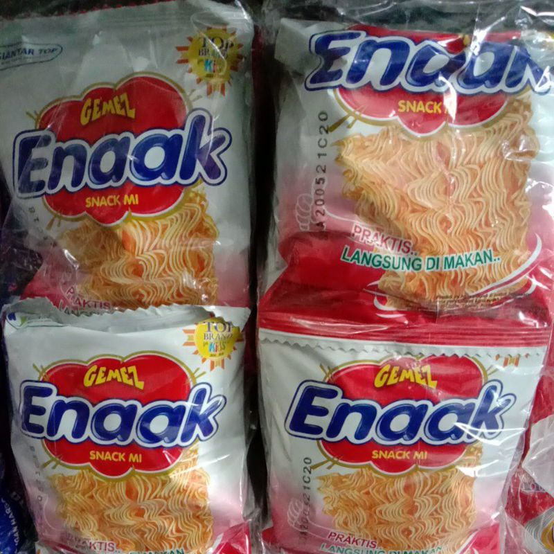 Jual Mie Gemes Enaak (10pcs)/ Mie kremes Enaak / Snack mie Enak ...