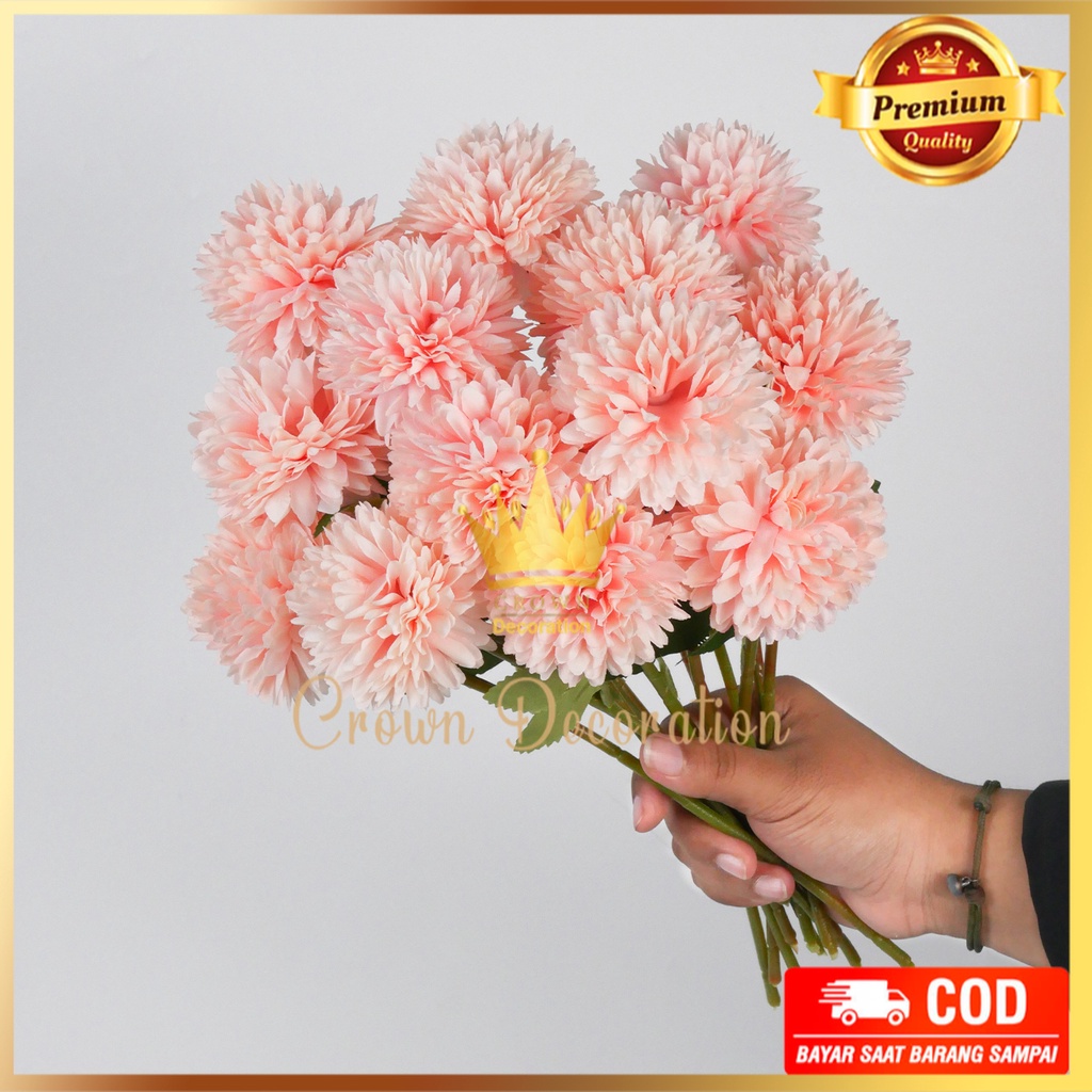 Jual 1 TANGKAI BUNGA DANDELION SUPER ARTIFICIAL BUNGA PINGPONG BUATAN ...