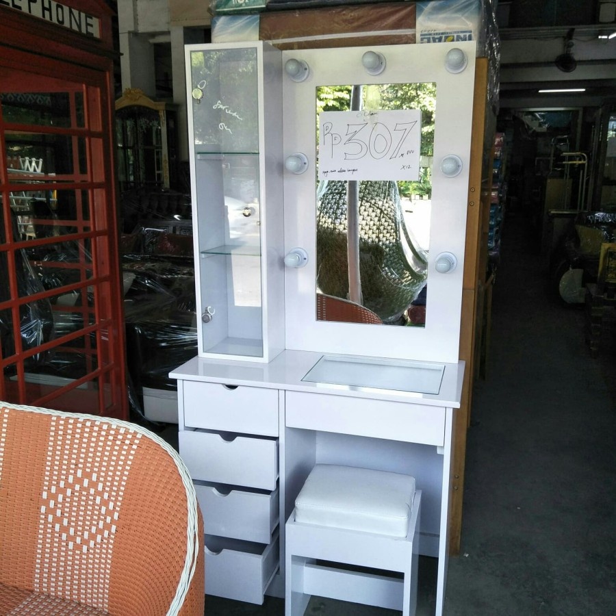 Jual Meja rias minimalis tolet Kayu jati | Shopee Indonesia