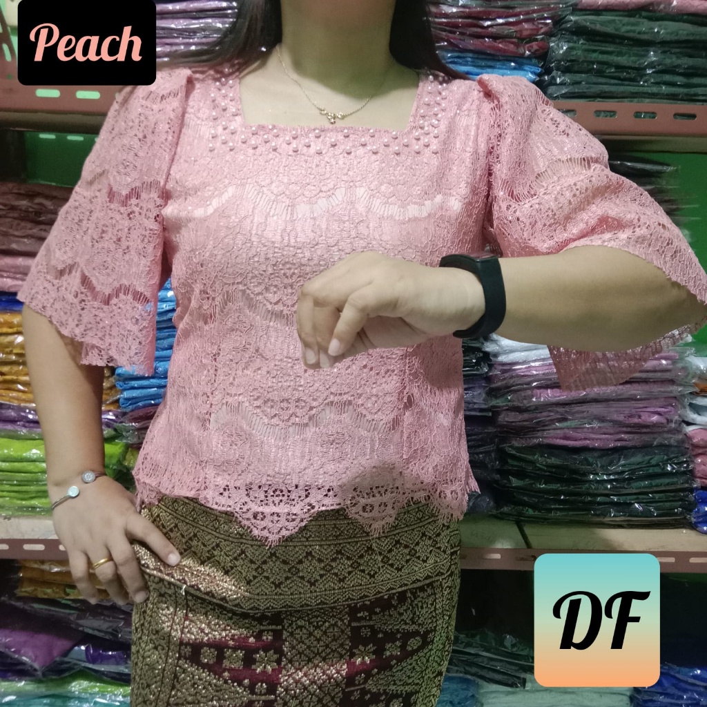 Jual ATASAN RENDA BALI/BLUS RANGRANG TERBARU TANGAN KEMBANG/BAJU KEBAYA ...