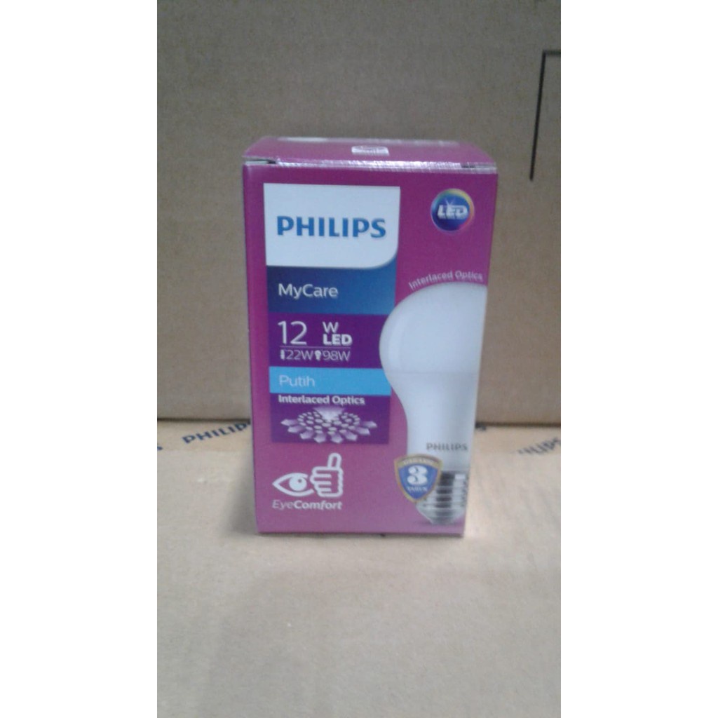 Jual Lampu Philips LED LEDBulb Mycare 12w 12 watt - PUTIH CDL - GARANSI ...