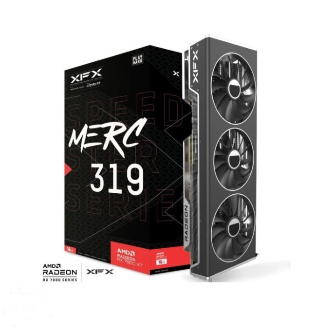 Jual Speedster MERC 319 Radeon RX 7800 XT BLACK Edition 16GB GDDR6 XFX ...