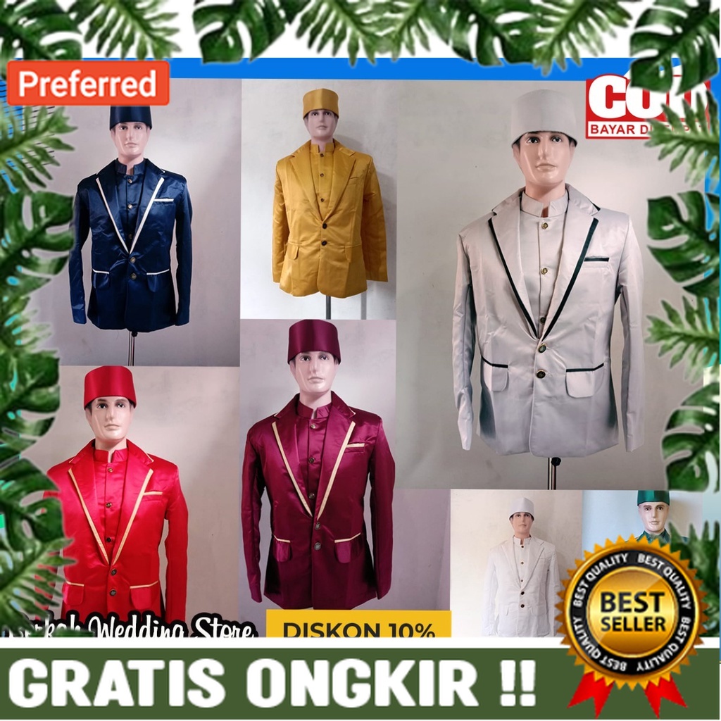 Jual Beskap Jas Pengantin Satu Set/Jas Formal/Jas Pengantin Bridal/Jas ...