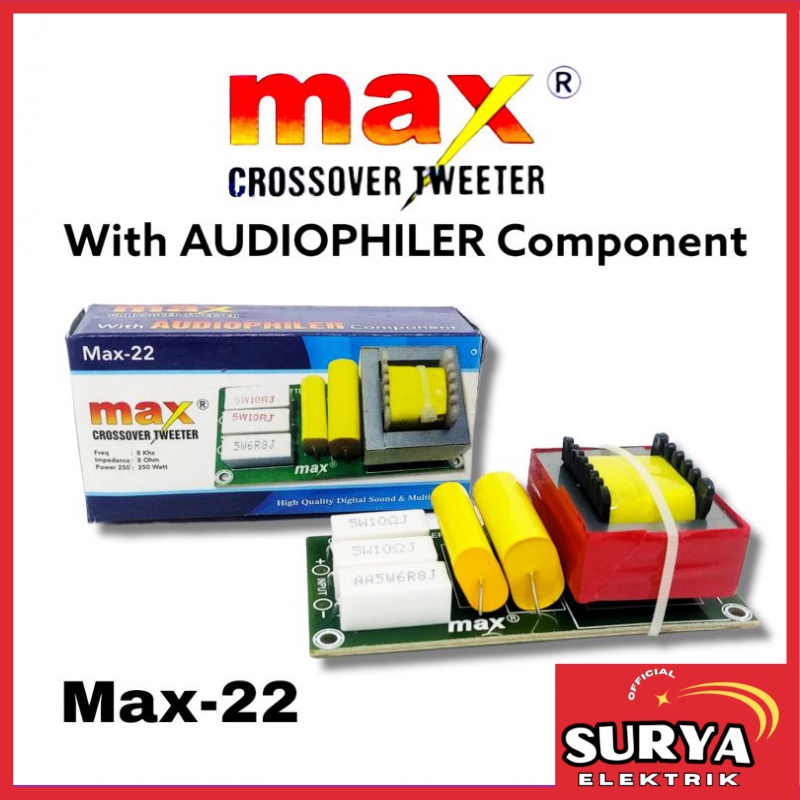 Jual Modul Kit Crossover Tweeter MAX / HZ Audiophiler Module Max-22 ...