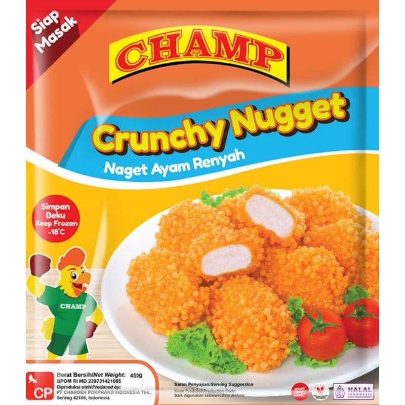 Jual CHAMP CRUNCHY NUGGET 450 GR / NUGGET AYAM | Shopee Indonesia