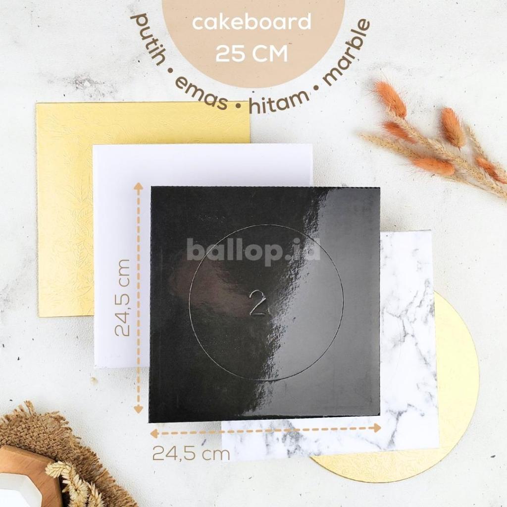 Jual CAKEBOARD 25 CM Alas Tatakan Papan Kue Tart Pudding Roti Kotak Box ...