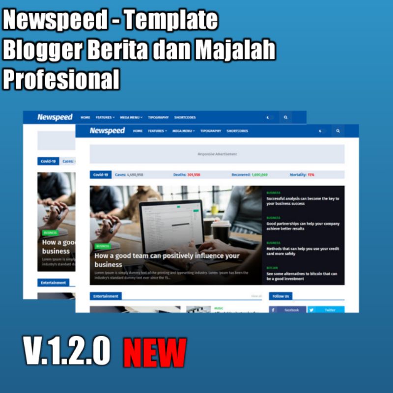 Jual Template Blogspot Premium Newspeed - Template Blogger Berita dan ...