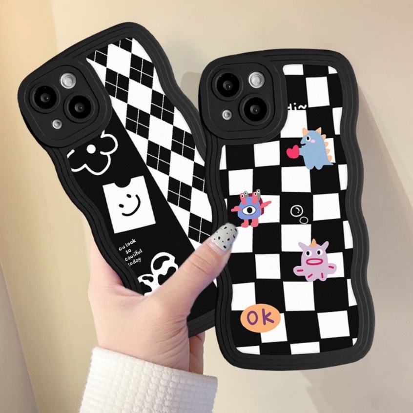 Jual Softcase Silikon Gelombang Warna Motif Diamond Grid Realme 2 Pro 3 3 Pro 5 5i 5s 5 Pro 6 6 ...