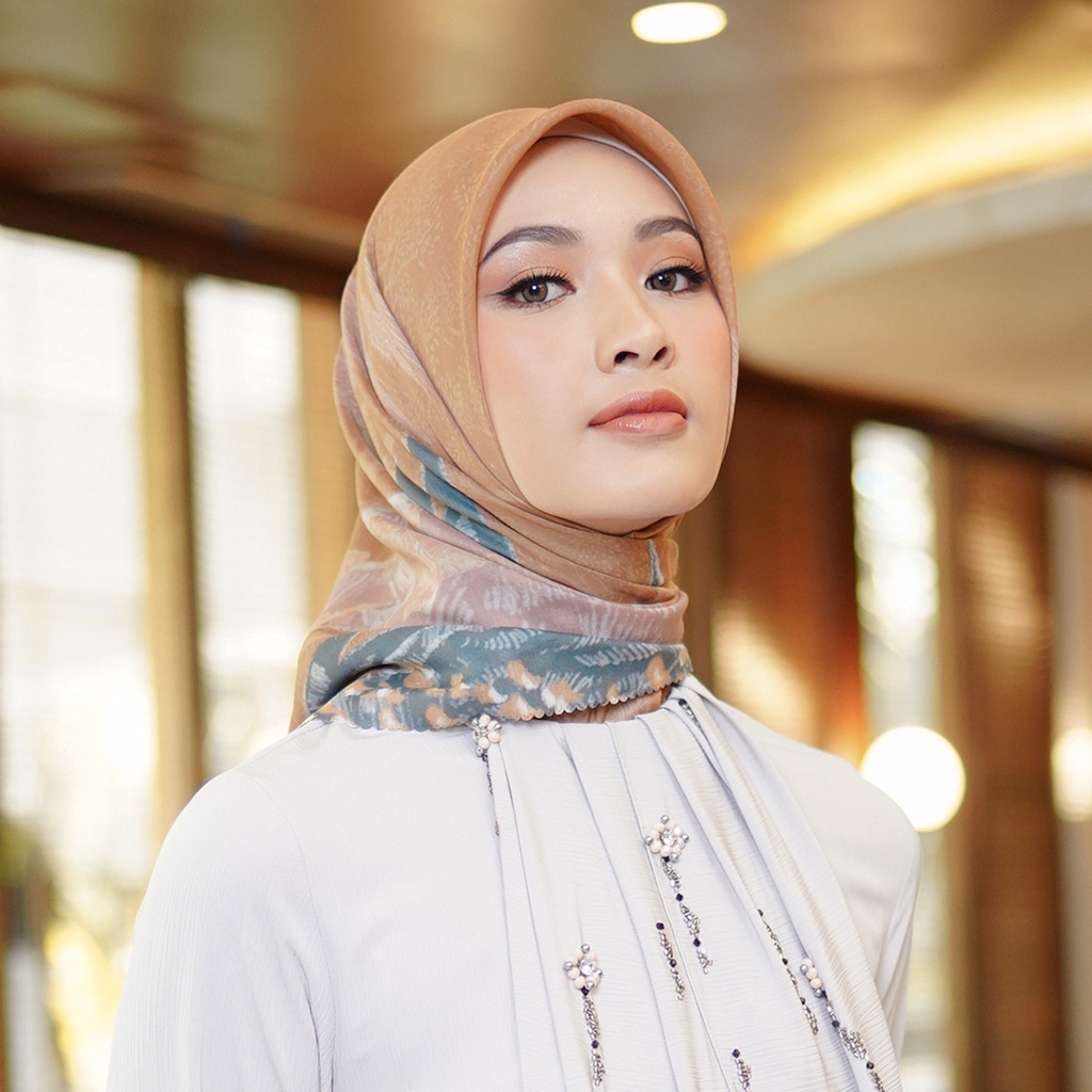 Jual Jenna and Kaia - Forest Scarf Bronze - Hijab Kerudung Segi Empat ...
