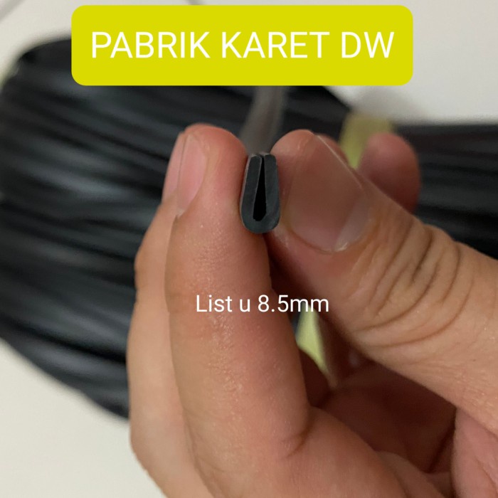 Jual Karet lis u jepit lebar 8,5 mm untuk plat panel untuk helm 1 - 2 ...
