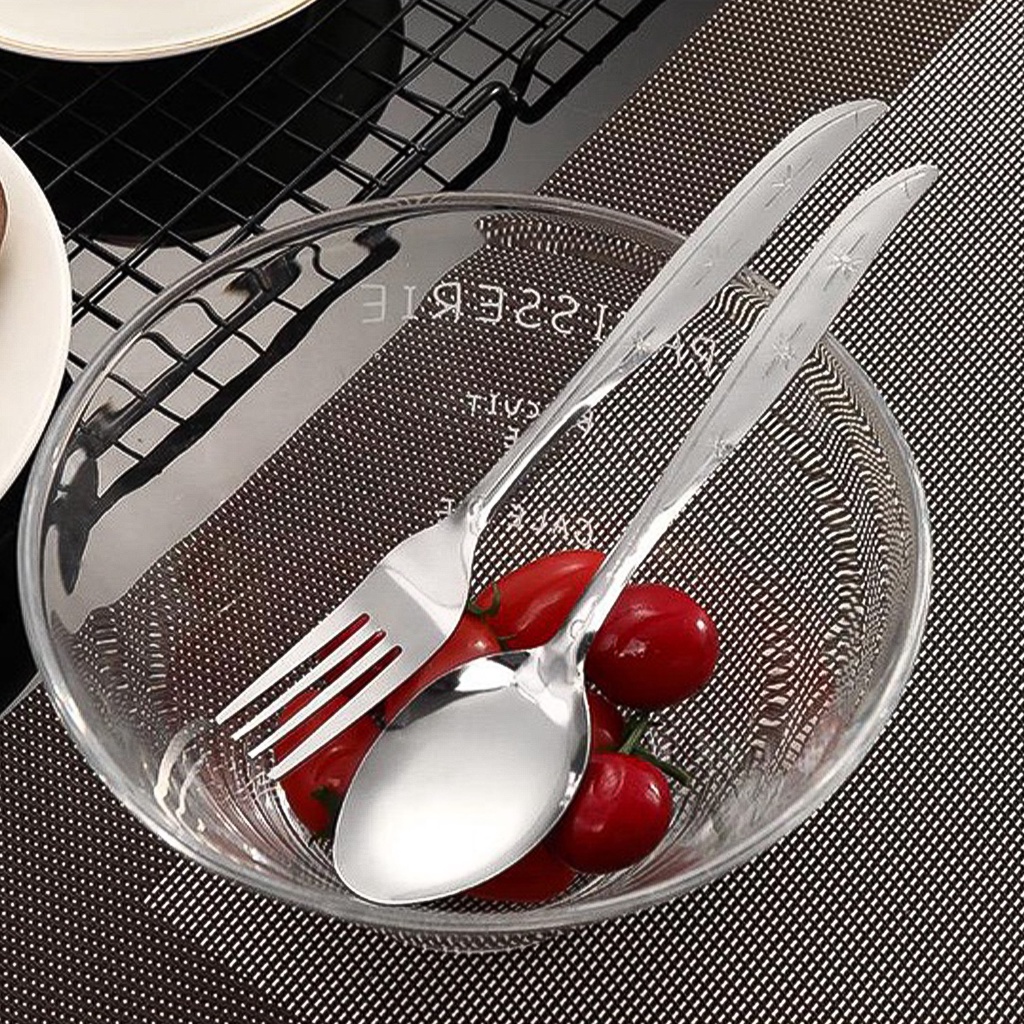Jual GRANDE 12 PCS SENDOK GARPU MAKAN STAINLESS STEEL LUSINAN TEBAL ...