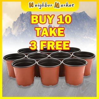 Jual 【Beli 10 Gratis 3】Pot Bibit Pot Bunga Plastik Tanam Pot Pembibitan ...