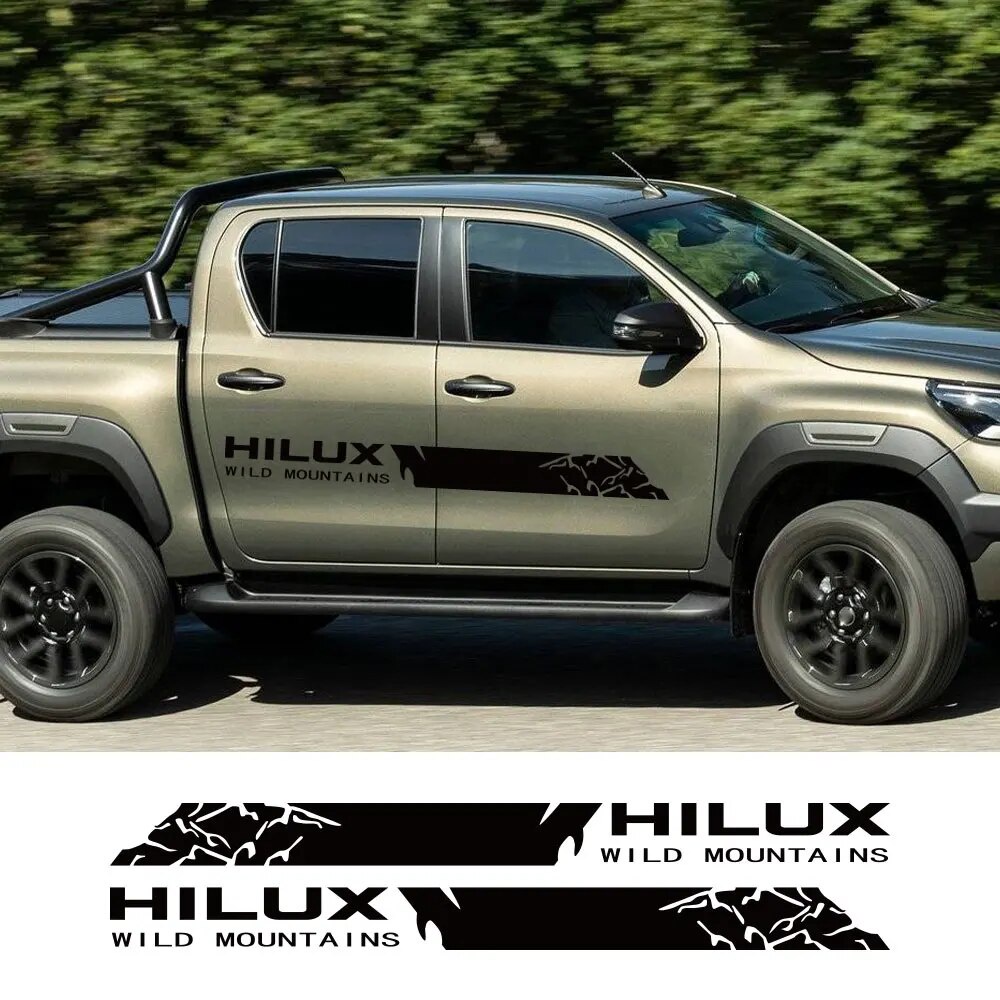 Jual Pickup Door Side Stripes Sticker For Toyota Hilux Vigo Revo Truck ...
