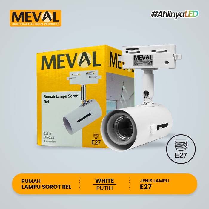 Jual MEVAL Lampu Sorot Rel Spot Track Light | Shopee Indonesia