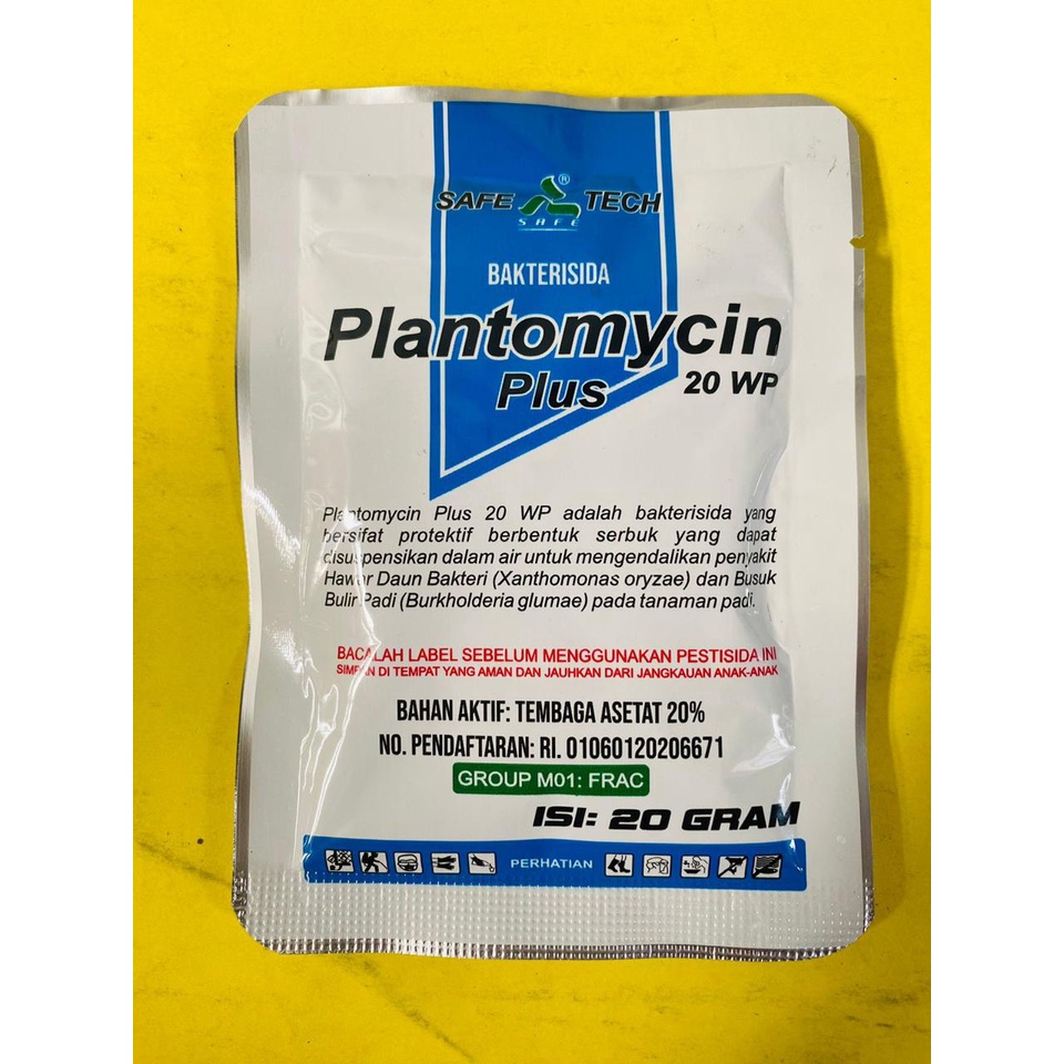 Jual Bakterisida protektif PLANTOMYCIN PLUS 20WP isi 20gr dari SAFETECH ...
