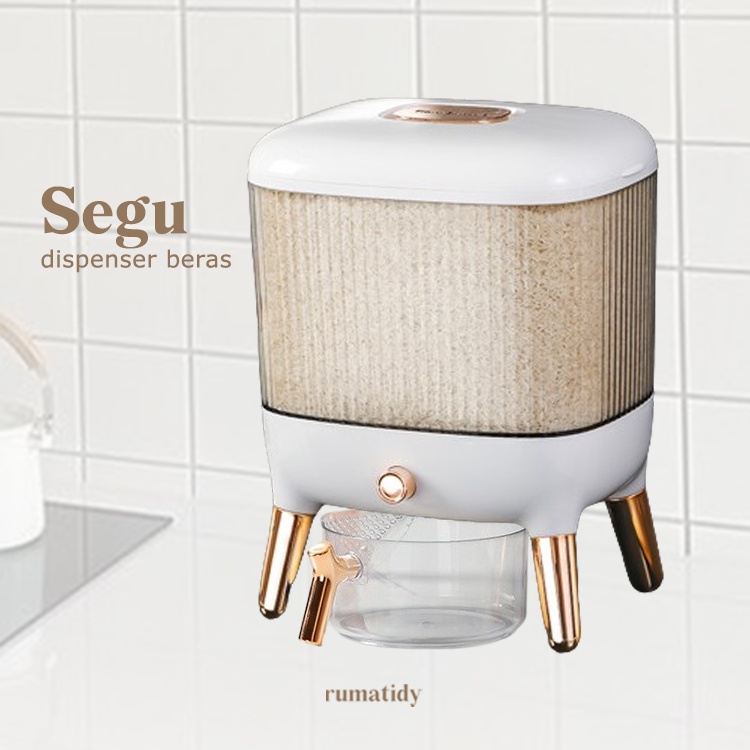 Jual 【RUMATIDY】SEGU Dispenser Beras Sultan 10kg Dengan Takaran 1 Liter ...