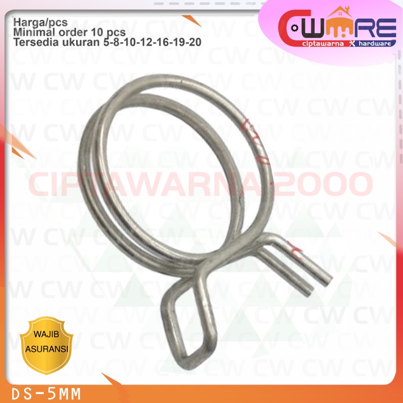 Jual Double Spring Clip Klem Clamp Kawat Selang Bensin Jepit - CwTc ...