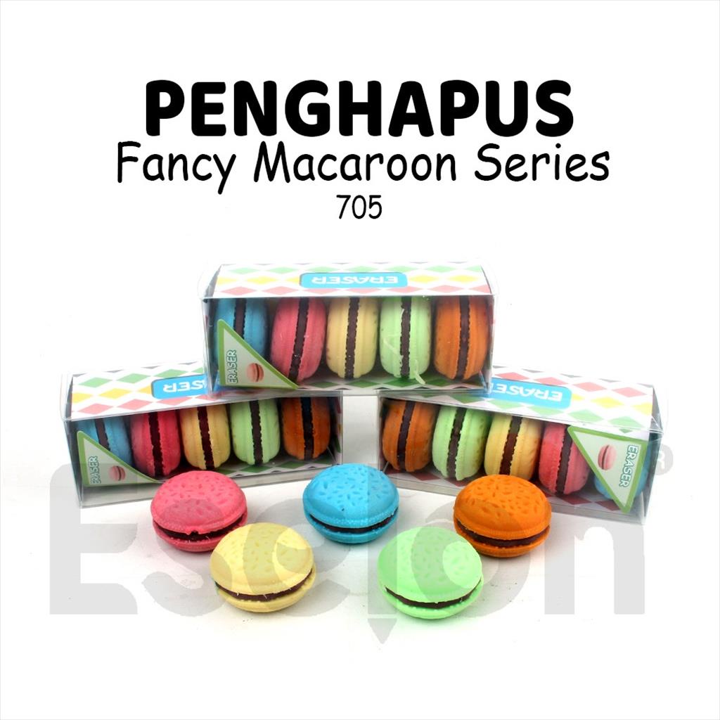 Jual [MaxMart] 1set Isi 5 Penghapus MACAROON / 1 Pak Eraser Macaroon ...