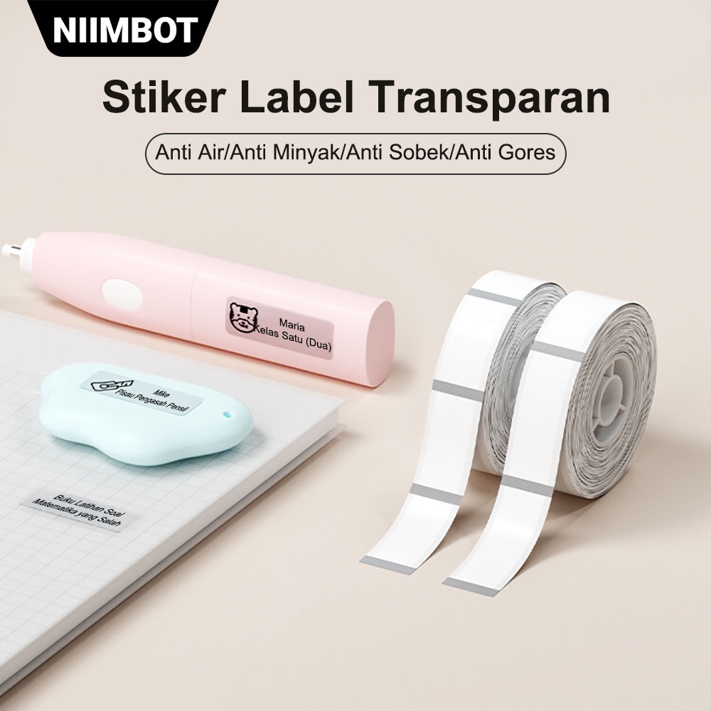Jual NIIMBOT D11/D110/D101 Label Stiker Transparan Label Harga Kertas ...