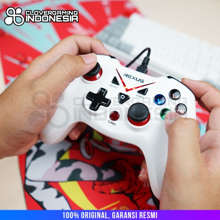 Jual Rexus Gamepad - GX2 - Putih | Shopee Indonesia