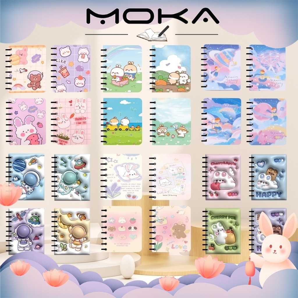 Jual MOKA NOTEBOOK RING MOTIF LITTLE PRINCE / BUKU A7 CATATAN RING ...