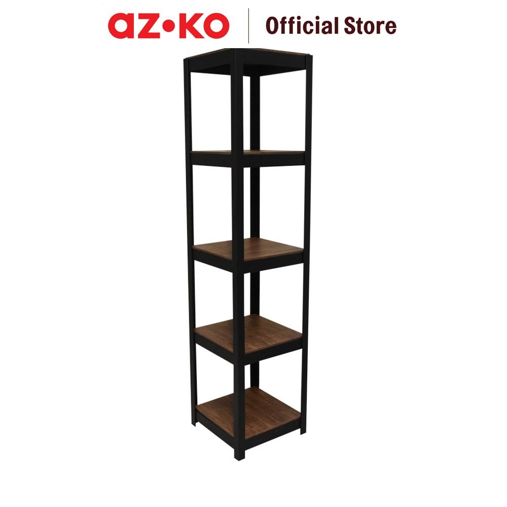 Jual AZKO Homedant Rak Besi 5 Tingkat Square - Hitam Storage Rack Metal ...