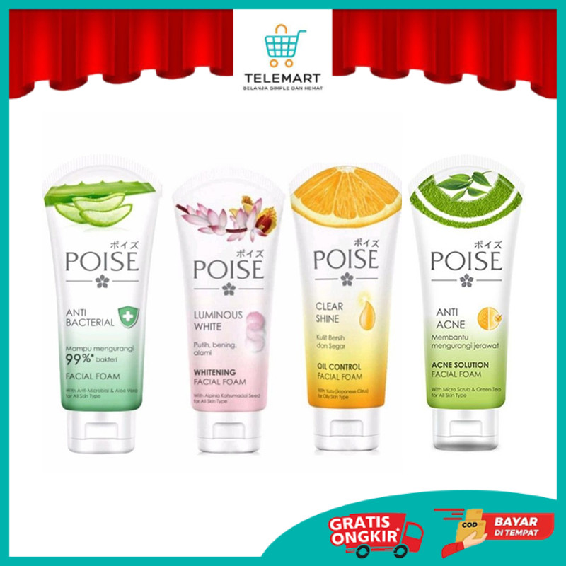 Jual POISE FACIAL FOAM 100ML ALL VARIAN | Shopee Indonesia